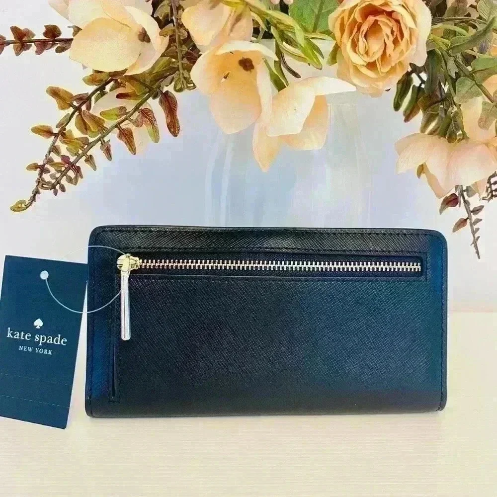 kate spade | Bags | Kate Spade Madison Large Bifold Wallet Black | Poshmark